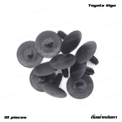 10x Black Roof Lining Retainer Fastener Clips Fits Toyota Hilux Vigo ...