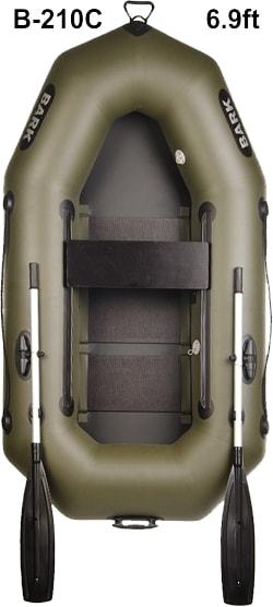 Inflatable Boat BARK Dinghy 6.2-9.2ft Fishing Boat PVC Floor | Slatted ...