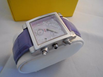 Mint Invicta Womens 9595 Square Angel MOP Quartz Chronograph Watch with ...