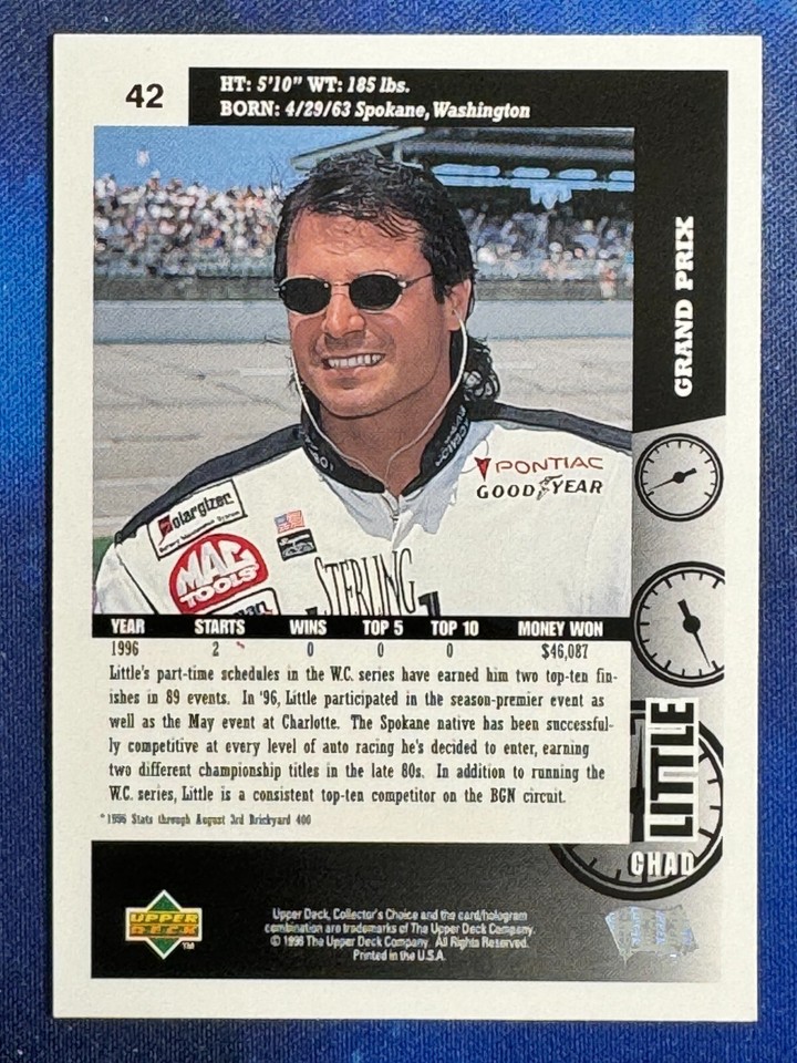 1997 Upper Deck Collector's Choice #42 Chad Little | eBay