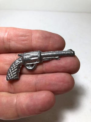 Vintage Lead Figural Miniature Pistol Revolver Gun Charm | eBay