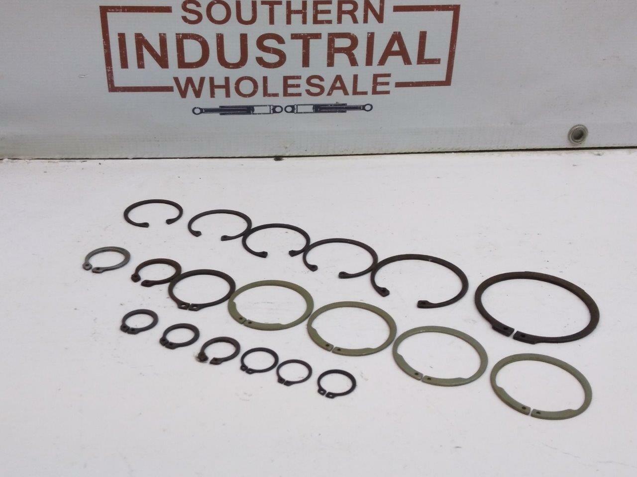 Fastenal 0.69" I.D to 2.77" I.D Assorted External Retaining Rings Pack ...