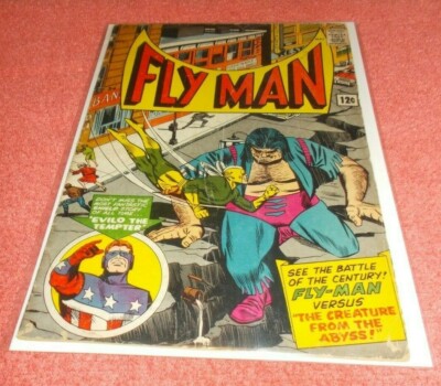 FLY MAN # 34 1965 ARCHIE PUBLICATIONS COMIC G/VG FLY-MAN VERSUS ...