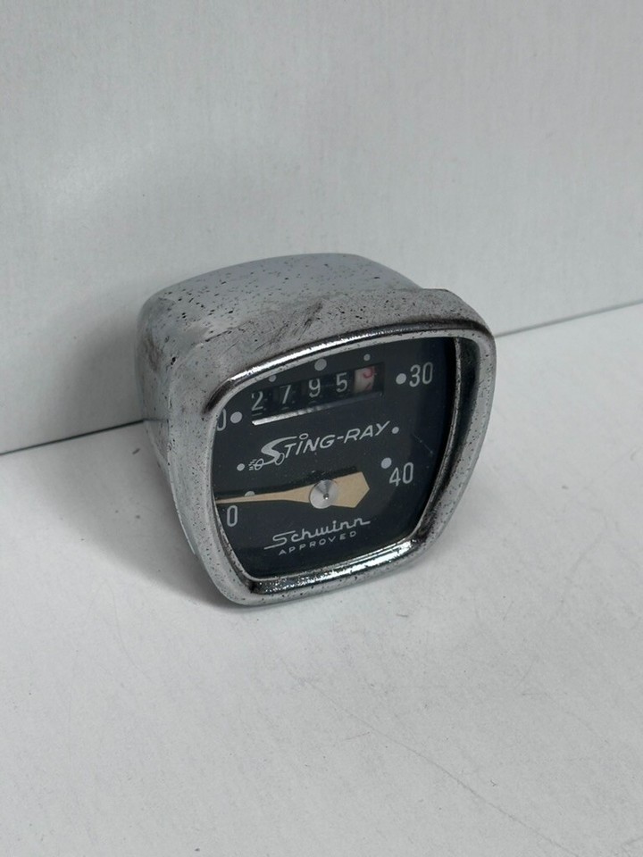 Vintage Huret Schwinn Sting Ray Bicycle Speedometer 40 mph Made in ...