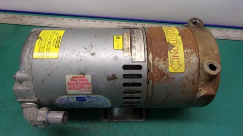 DOERR 3/4 HP 3 PHASE MOTOR 220/440VAC WITH GAST 1022-V20-G278 VACUUM ...