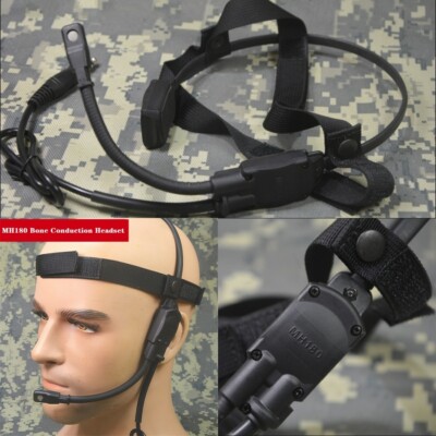 TCA MH180 Tactical Bone Conduction Headset Military Waterproof For ...