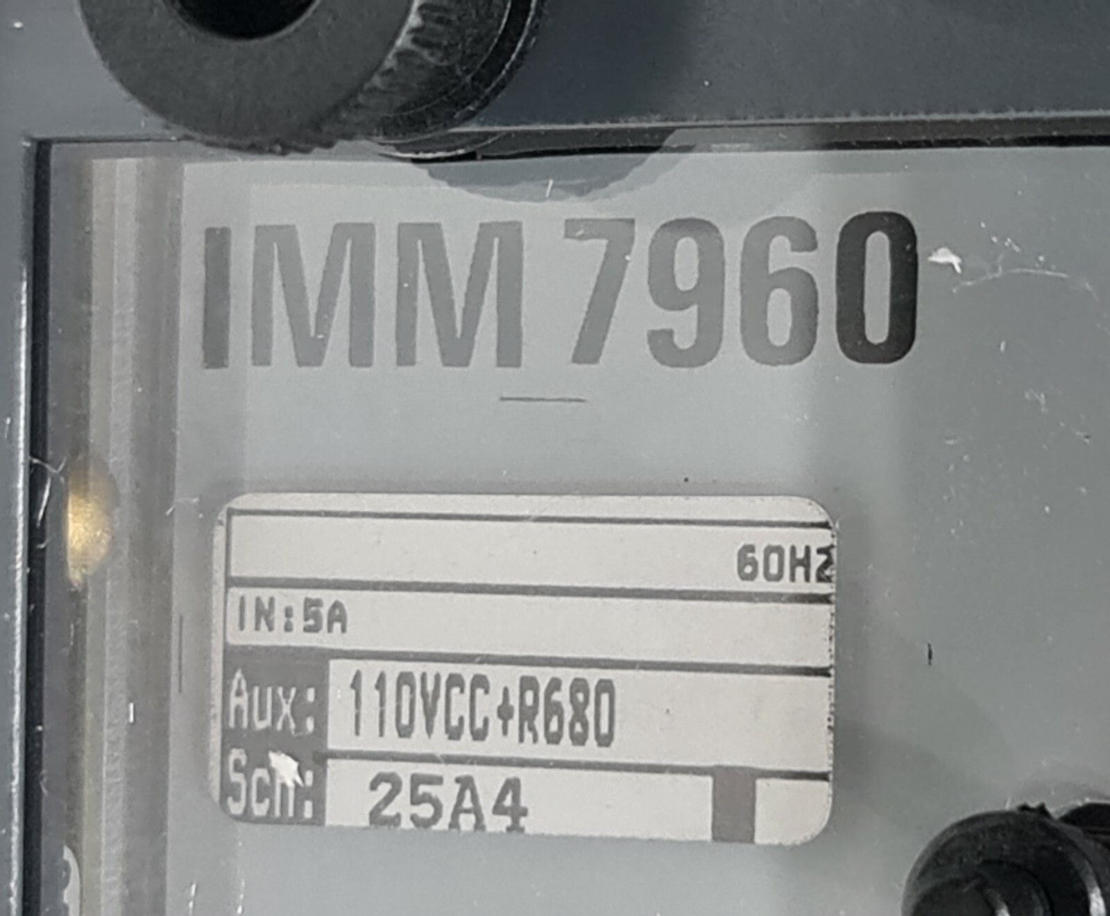 CEE / ICE IMM7960 MOTOR PROTECTION RELAY IMM 7960 IN:5A 110V 60Hz #1 | eBay