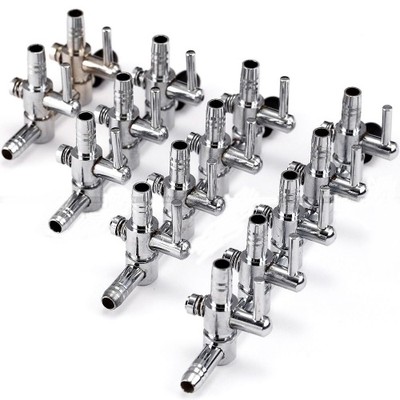 Aquarium Manifold Air Line Tubing Metal Gang Valve for Air Pump ...