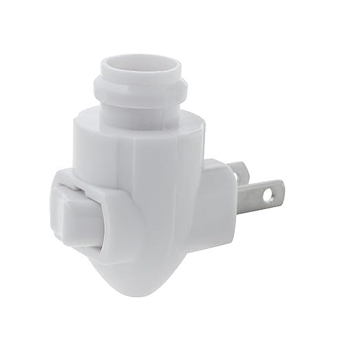 Plug in Night Light Module Includes 4 Watt Bulb, White Plastic, Great ...