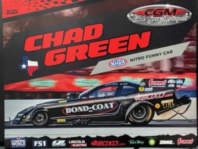 VRHTF NHRA AWESOME CHAD GREEN-BOND COAT NITRO FUNNY CAR HAND OUT | eBay