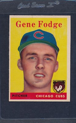 1958 Topps #449 Gene Fodge Cubs EX *2858 | eBay
