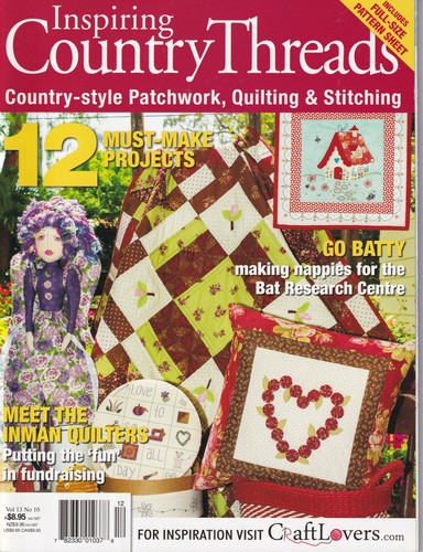 Patchwork Quilting Stitchery Bags Doll Making Country Threads Magazine ...