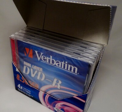 RARE VERBATIM DVD-R DL MINUS DUAL LAYER DISC 8.5 GB 4x 215min ADVANCED ...