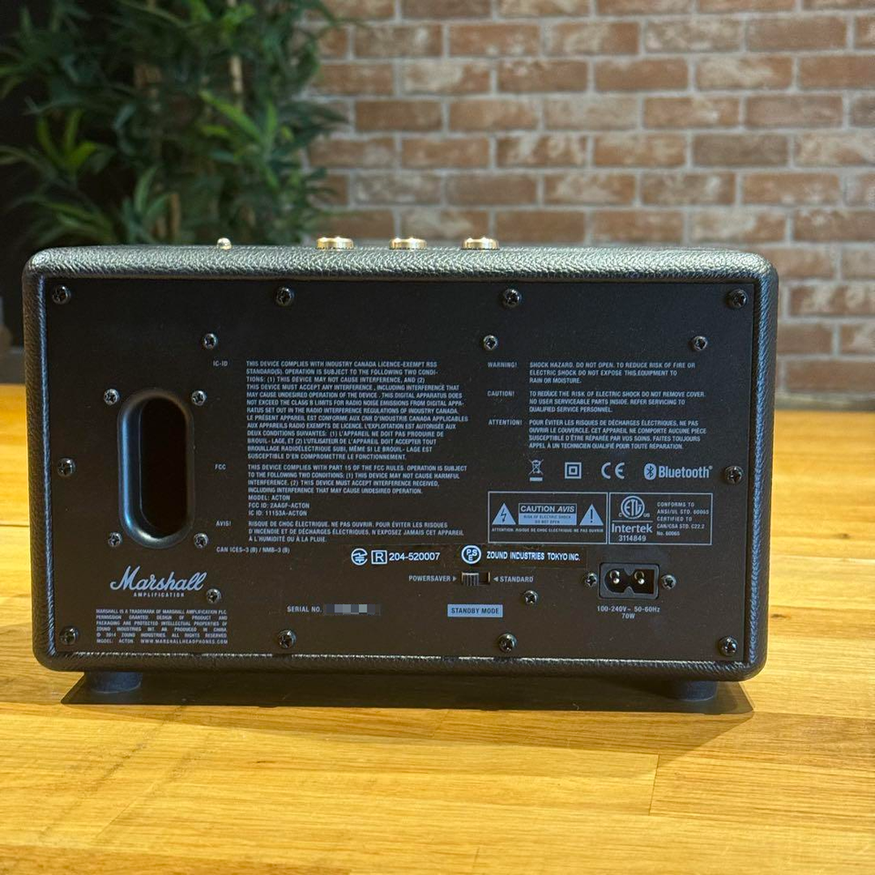 Marshall Acton Bluetooth Speaker Black Very Good | eBay