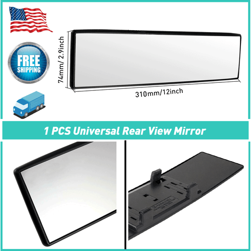 Waterproof Clear Width Car Interior Rear View Mirror For Most Car Safe ...