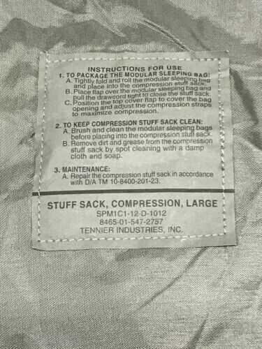 USGI Large Foliage Compression Stuff Sack for Modular Sleep System ACU ...