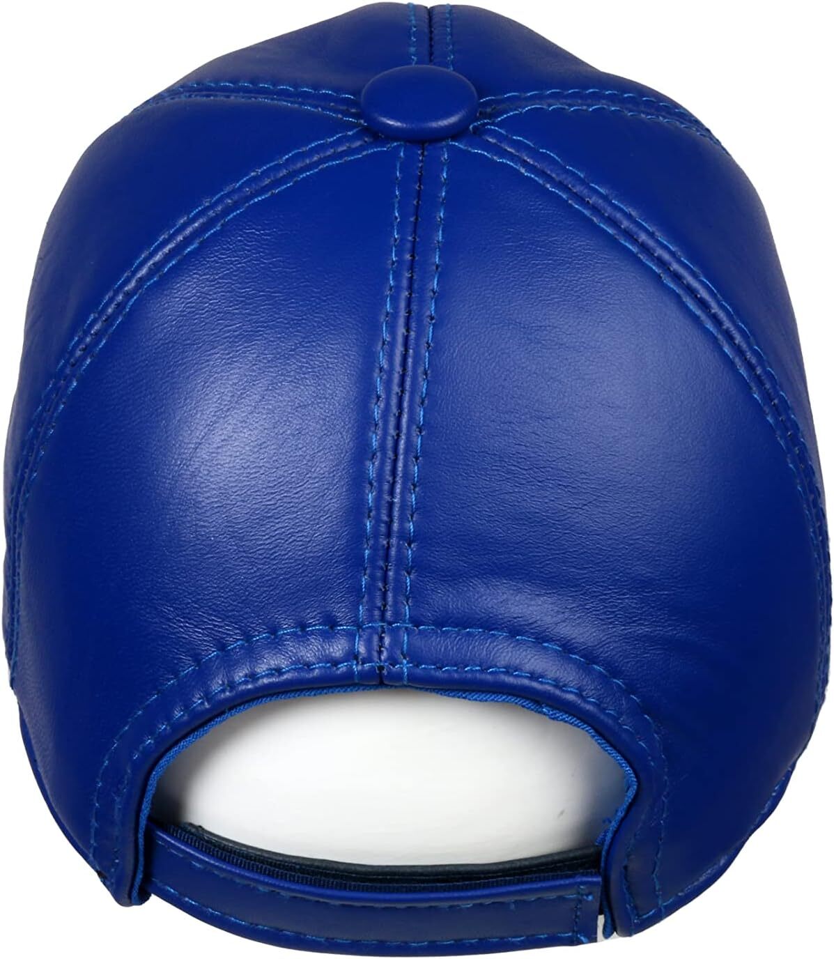Genuine Leather Unisex Baseball Cap One Size, Blue | eBay