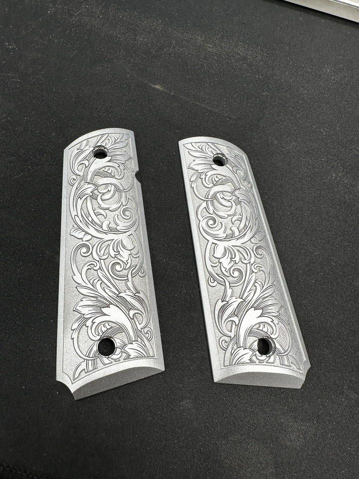 Custom Engraved 1911 Grips Full Size Aluminum | eBay