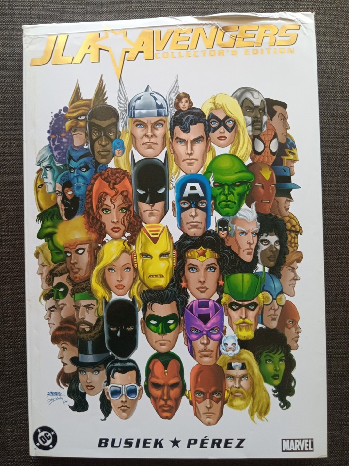 ABSOLUTE JLA / AVENGERS Collector's Edition HC slipcase Set 2004 Busiek ...