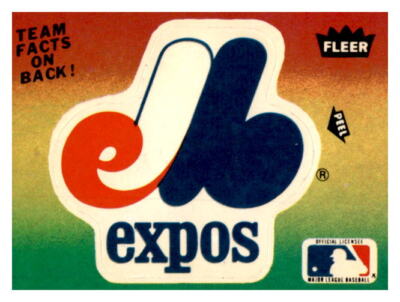 1984 Fleer #NNO Montreal Expos Logo Team Stickers EX+ | eBay