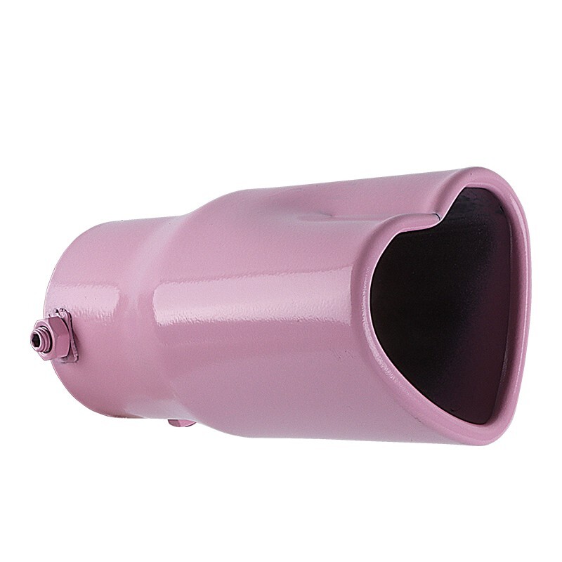 Heart Shaped Auto Stainless Steel PINK Rear Exhaust Pipe Tail Muffler ...