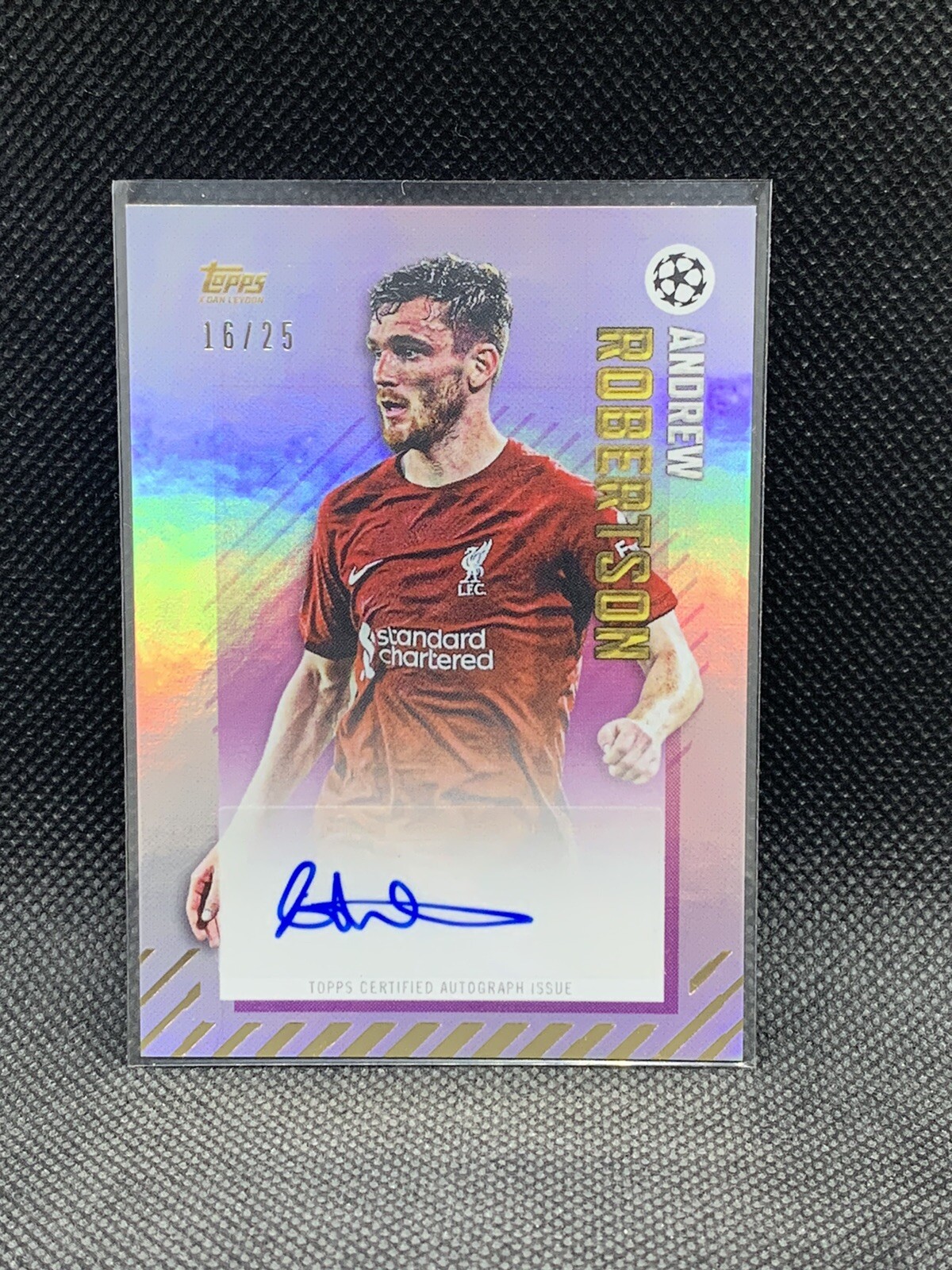 Andrew Robertson 16/25 Auto Topps Gold Liverpool Autograph Top | eBay