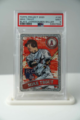 Mike Trout Topps Project 2020 Blake Jamieson Ben Baller Card #100 PSA 9 ...