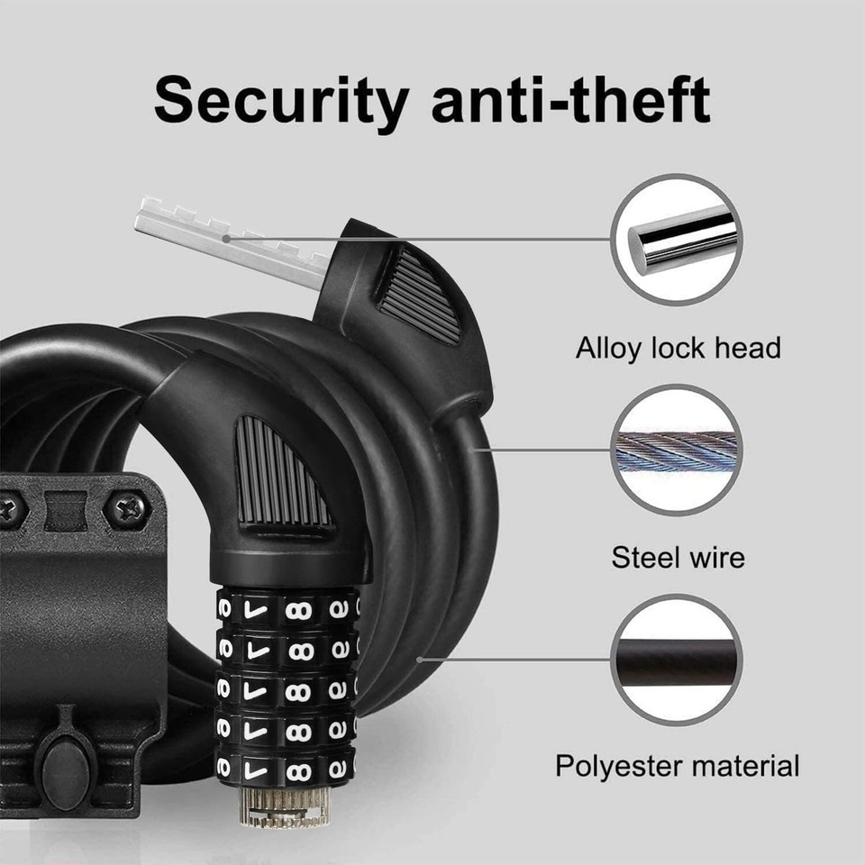 Mobility Scooter Strong Steel Lock Lightweight but very thick. 5 digit ...