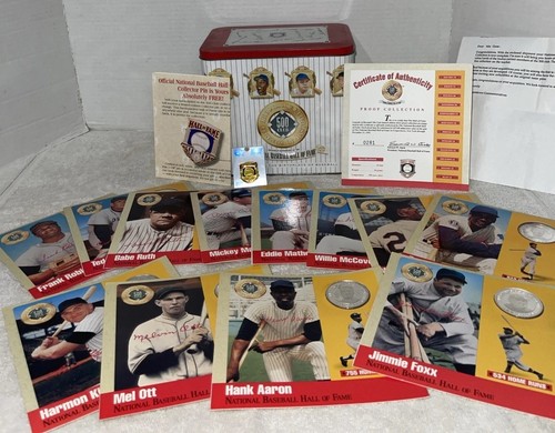 1991 LEGENDS OF BASEBALL HALL OF FAME 500 CLUB SILVER COIN COLLECTION ...
