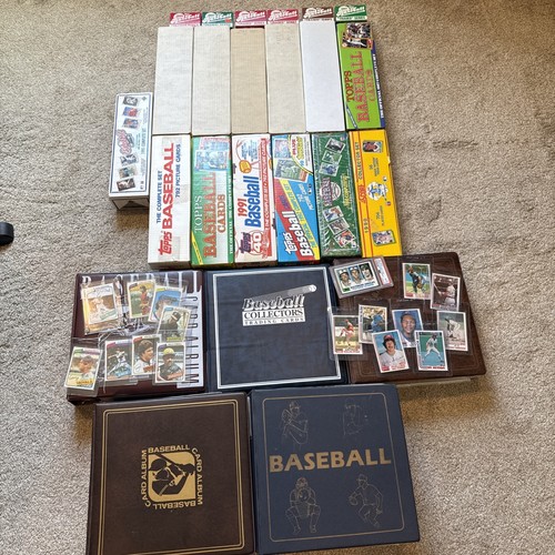1980 81 82 84 85(2) 1986-1992 Topps Baseball & Traded Complete Sets Lot ...