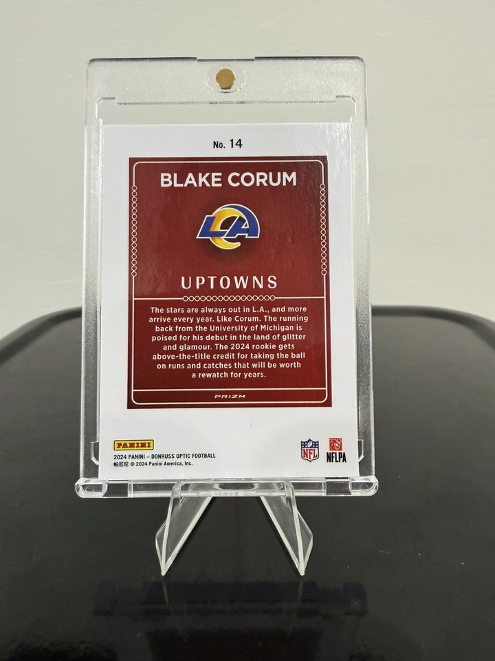 Blake Corum Uptown Rookie 2024 Panini Donruss Optic #14 Rams NFL | eBay