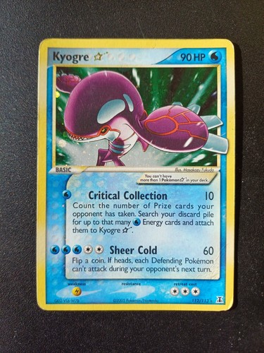 Pokemon ENG Kyogre Gold Star Ex Delta Species 112/113 No Metagross ...