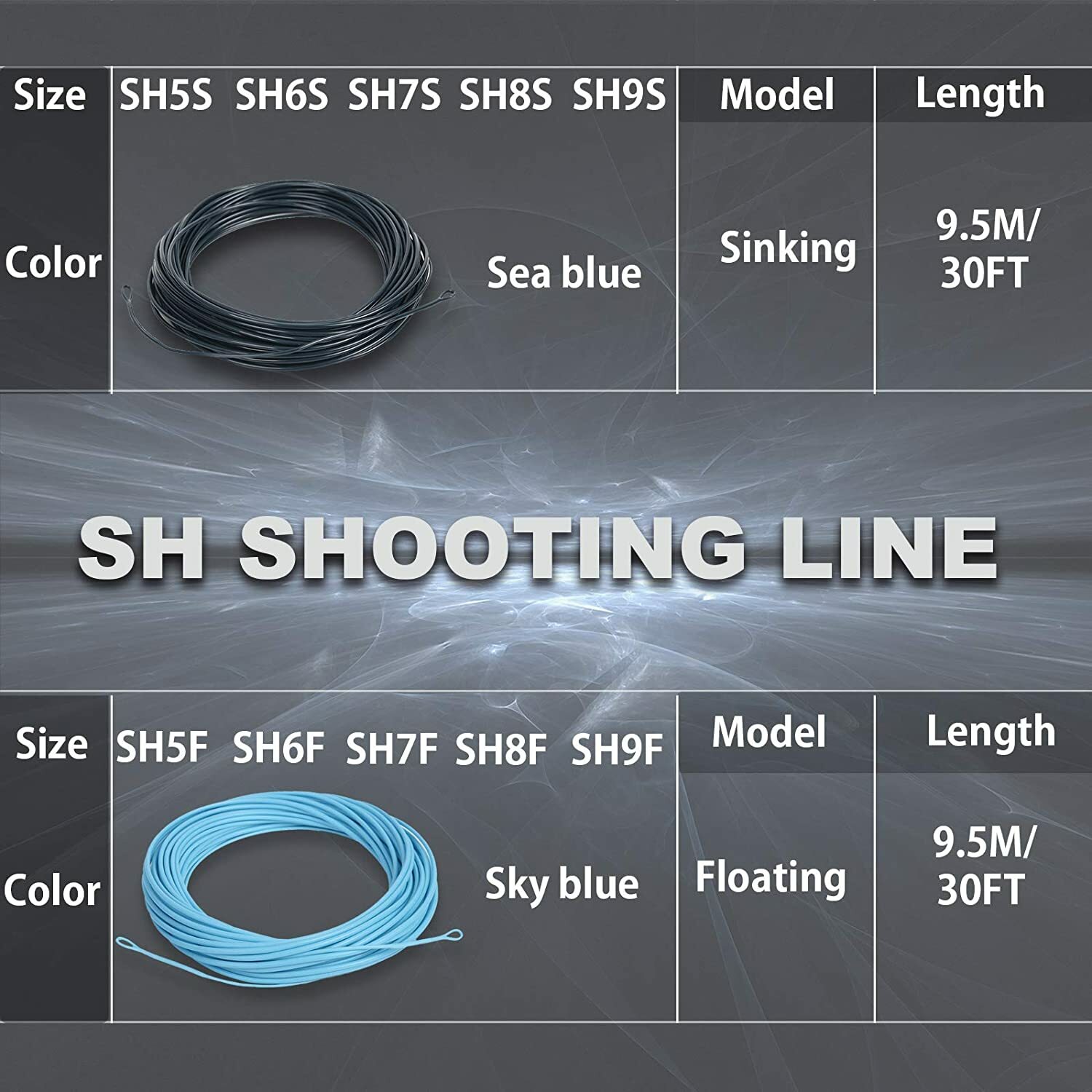 Maxcatch Shooting Head Fly Fishing Line SH6S-9S,SH6F-9F Floating ...