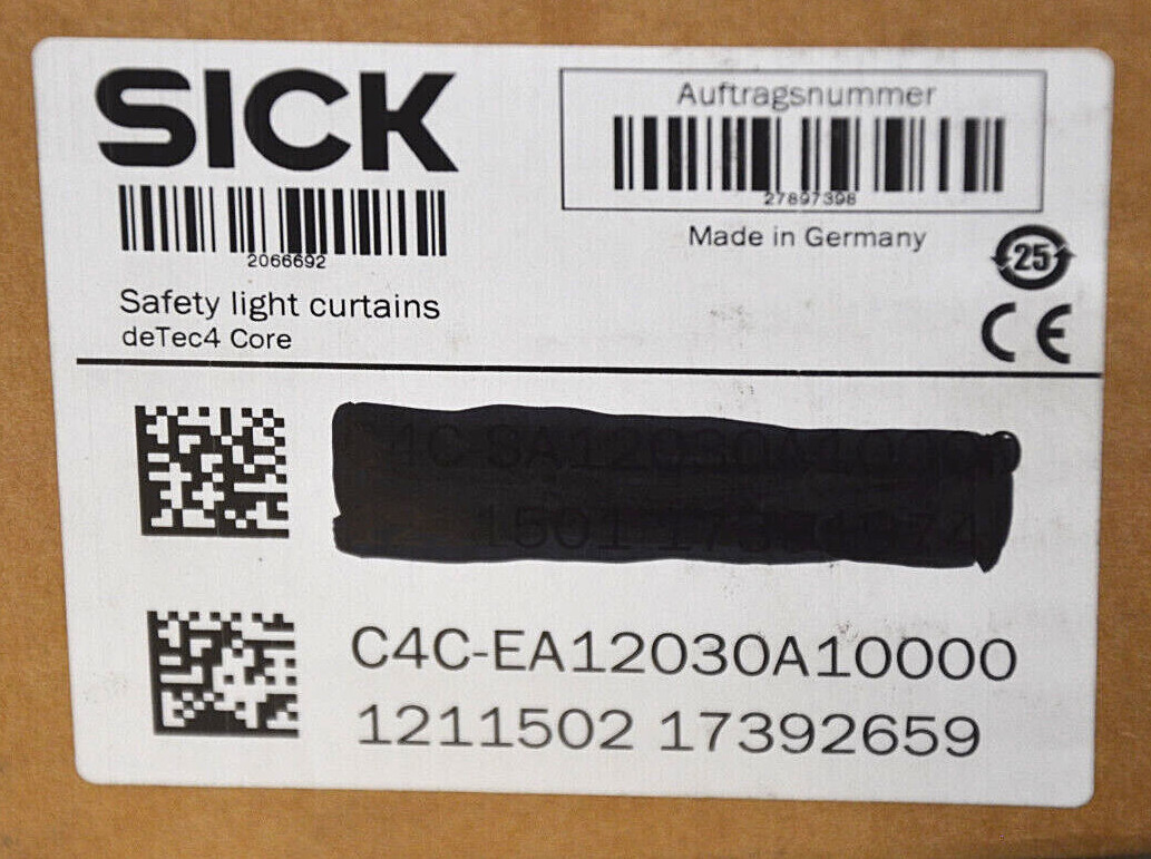 SICK C4C-EA12030A10000 Sicherheitslichtvorhänge deTec4 Core Empfänger ID:1211502 | eBay