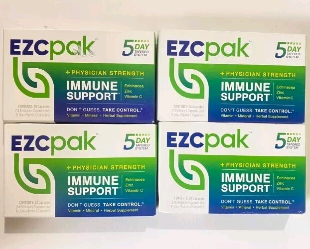 (4) EZC Pak 5-Day Tapered Immune Support Pack Echinacea Zinc Vitamin C 12/2024 865779000107 | eBay