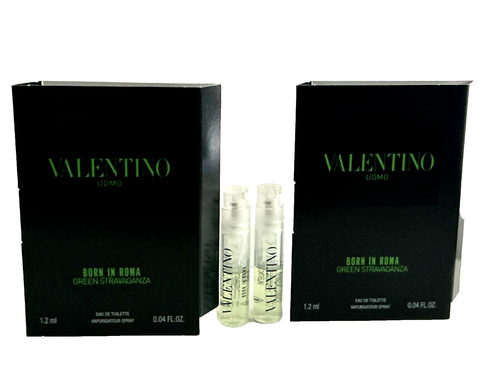 2 x Valentino Uomo Born in Roma Green Stravaganza Eau de Toilette ...