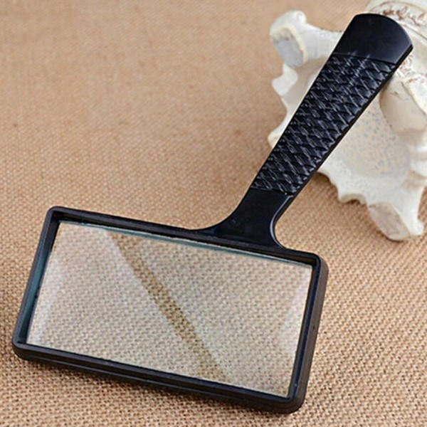 Handheld Rectangular 10x Magnifier Magnifying Glass Loupe for Reading ...