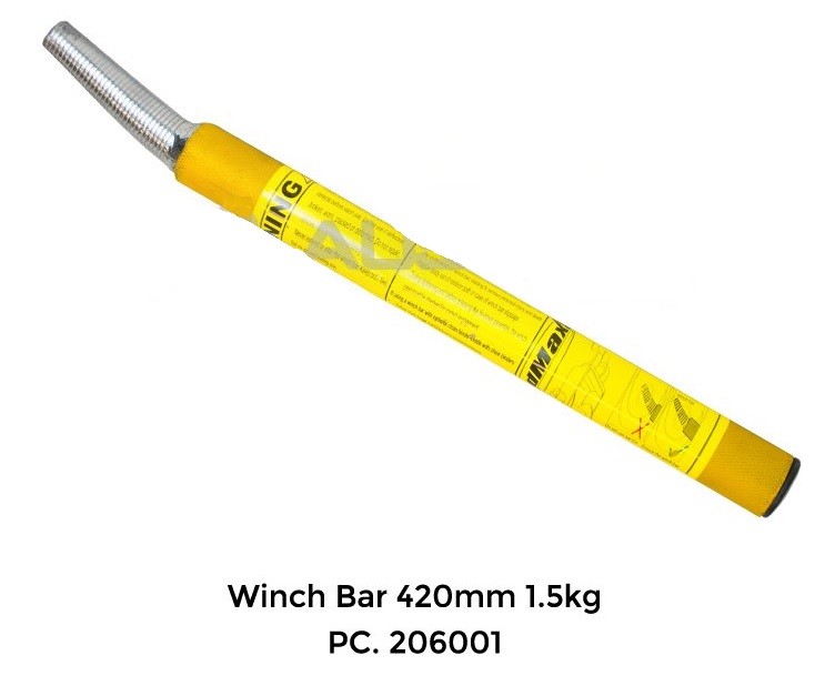 6 x 420mm Winch Bar, Binder Bar, Truck Winch, Slide On and Clip on ...