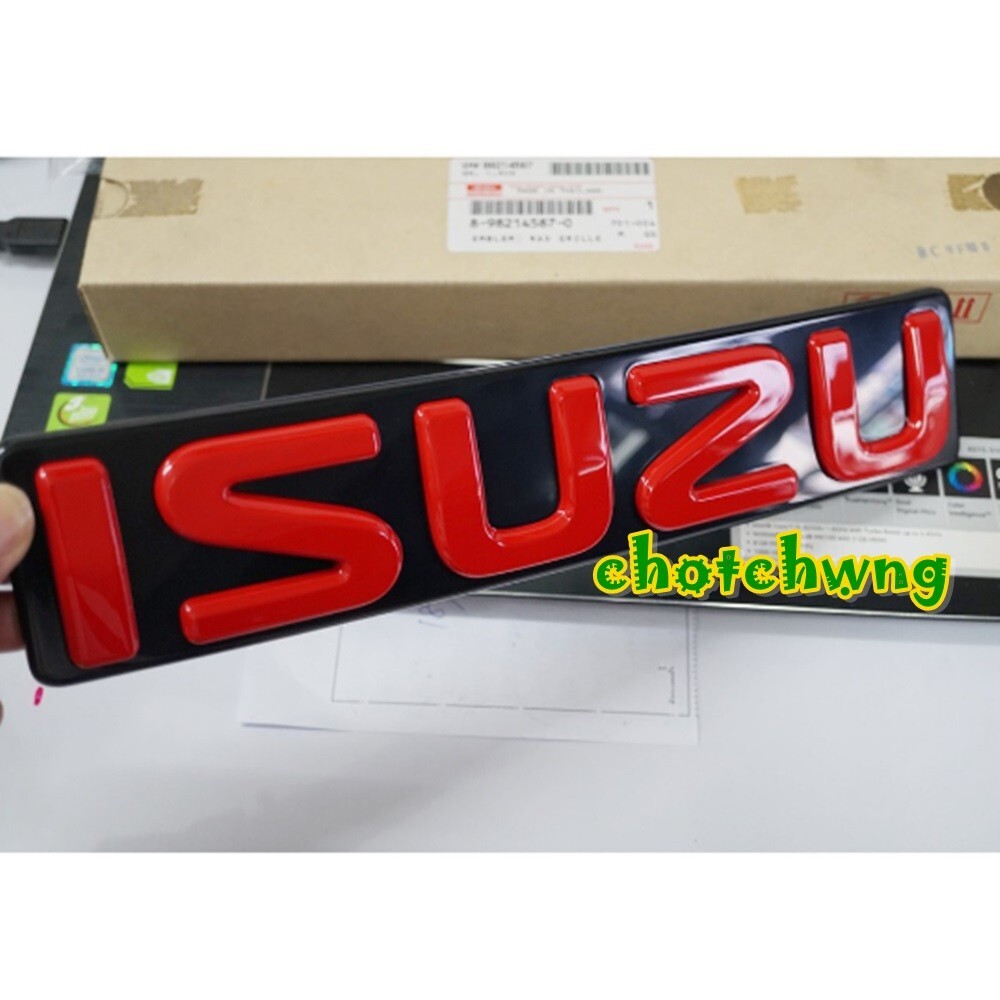 Emblem Red Grille ISUZU MU-X MUX 11-20 D-MAX 2012-19 Logo Badges Front ...