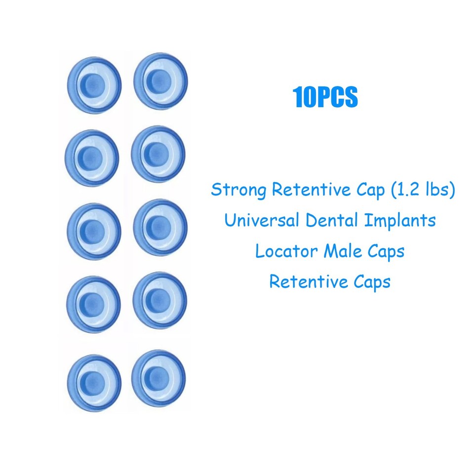 10Pcs Overdenture Dental Locator Abutments Retention Caps For Implant ...