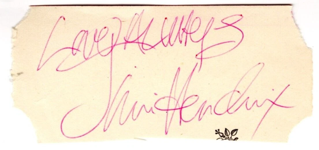 Jimi Hendrix Signature Tattoo