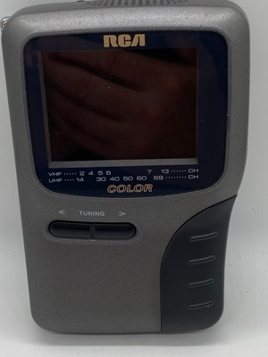 Vintage RCA Portable LCD Color TV Pocket Handheld 16-3051 works ...
