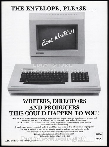 XEROX 820-II computer__Original 1982 Trade print AD / PC promo ...