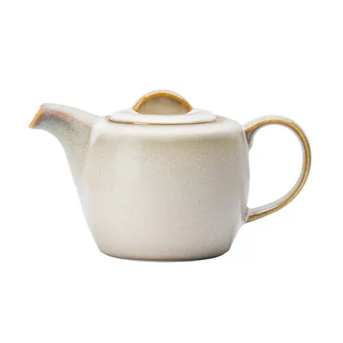 Oneida L6753066860 Rustic Sama 14 oz. Two-Tone Porcelain Teapot - 1 Doz ...
