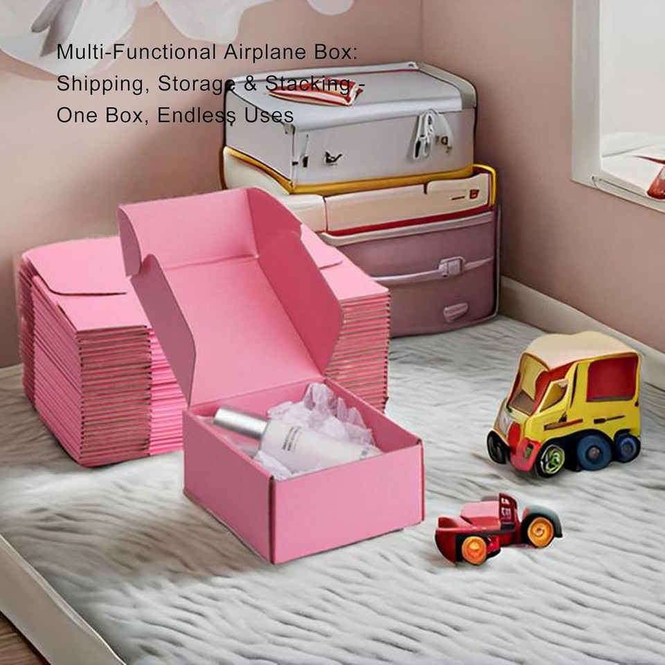 25 Pack Pink Shipping Boxes Cardboard Mailer Boxes for Packaging Gift ...