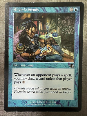 Magic the Gathering - Prophecy - Rhystic Study - Common - Excellent ...