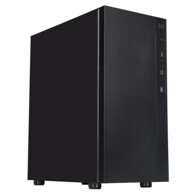CIT Silent ES Mid ATX Gaming PC Case 2x 120mm PWM Fans Low Noise Tower ...