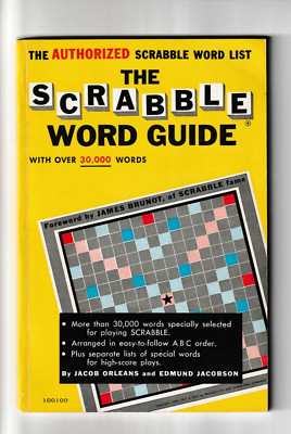The Authorized Scrabble Word Guide (SC 1953) 30,000 Words Standard ...