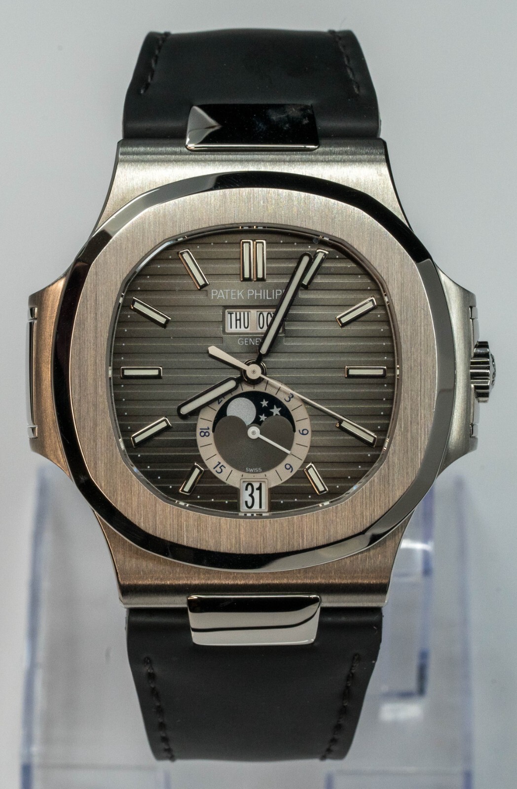 Patek Philippe Nautilus Men's Black Watch - 5726A-001 - Gem