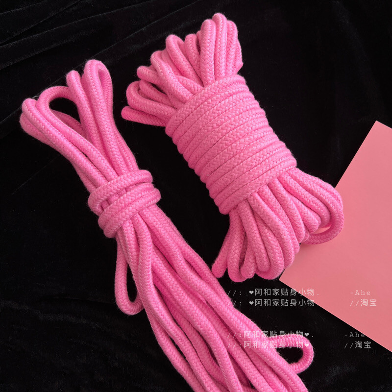 New 33ft/10m Thicken Cotton Rope Binding Restraint Pink Shibari Binding ...